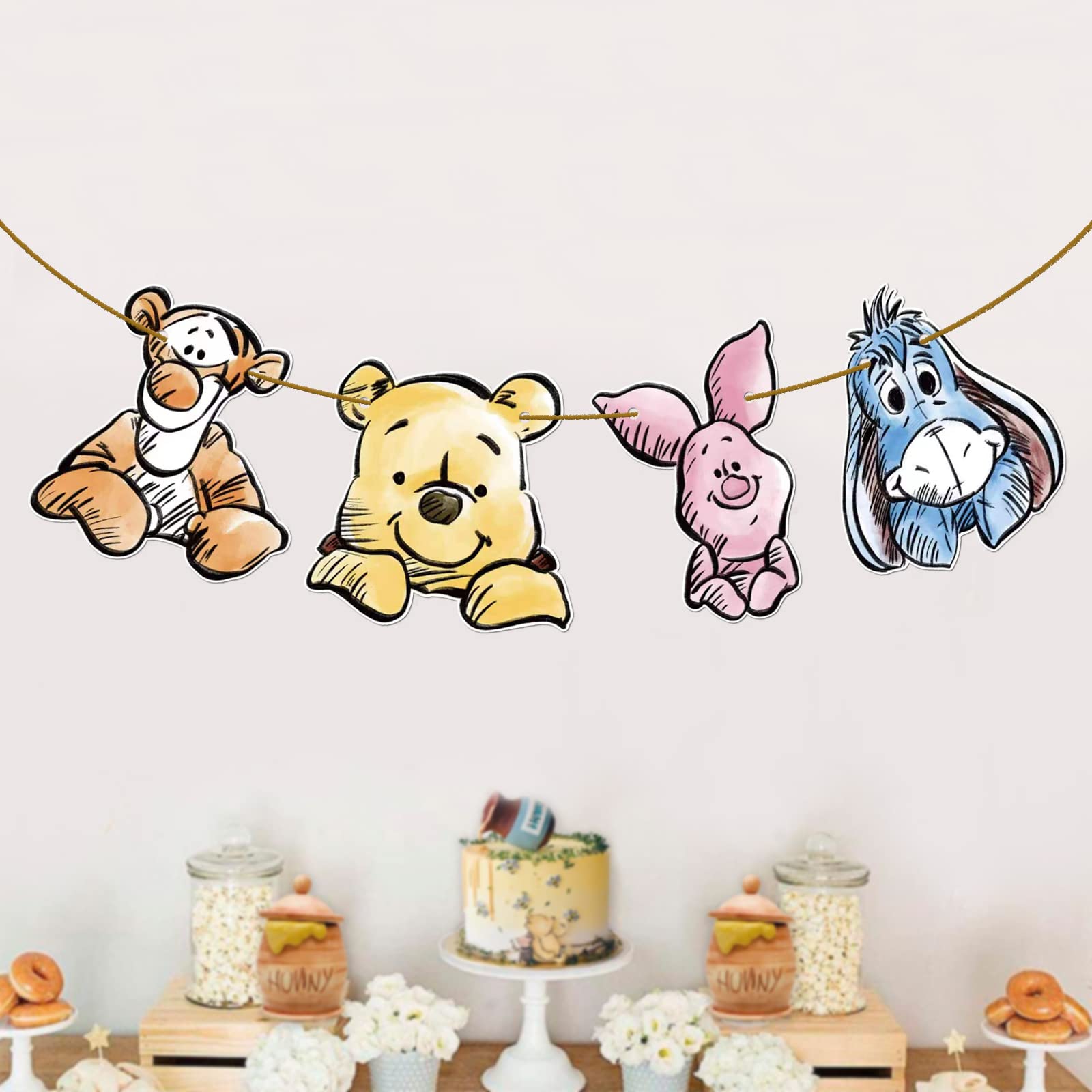 Amazon.com: Winnie Banner For The Pooh Baby shower Decorations The Pooh ...