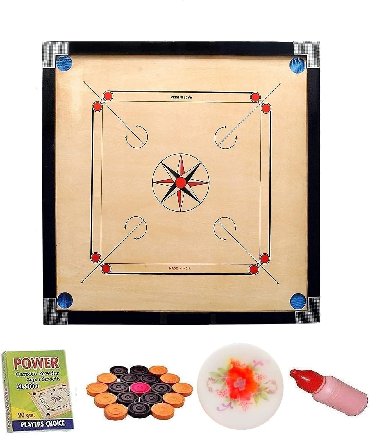 M ART PRO Superior Matte Finish Practice Carrom Board 26 inches for ...
