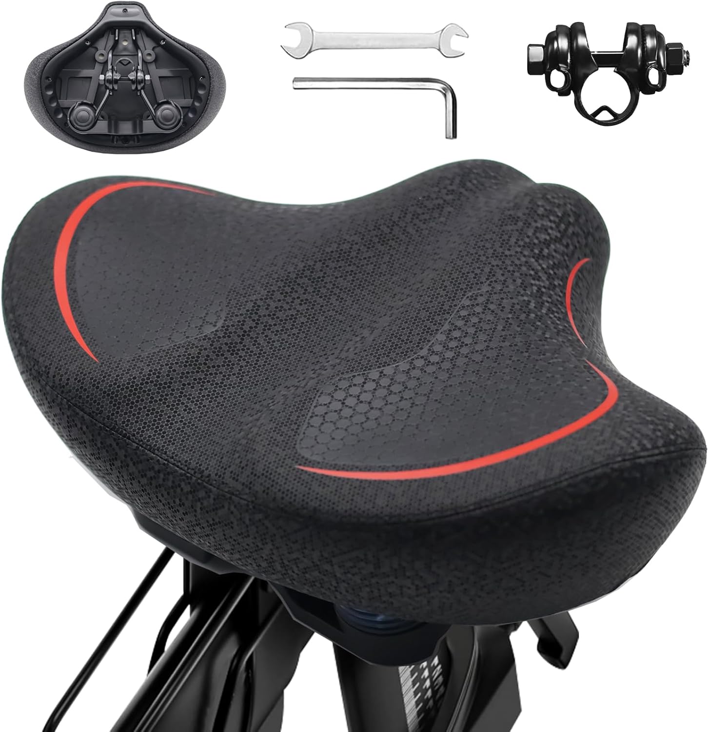 Amazon.com : 2026 New Oversized Noseless Bike Seat for Men & Women ...