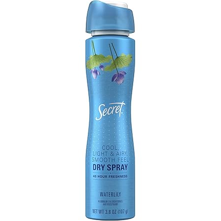 Amazon.com : Secret Invisible Antiperspirant and Deodorant Spray Cool ...