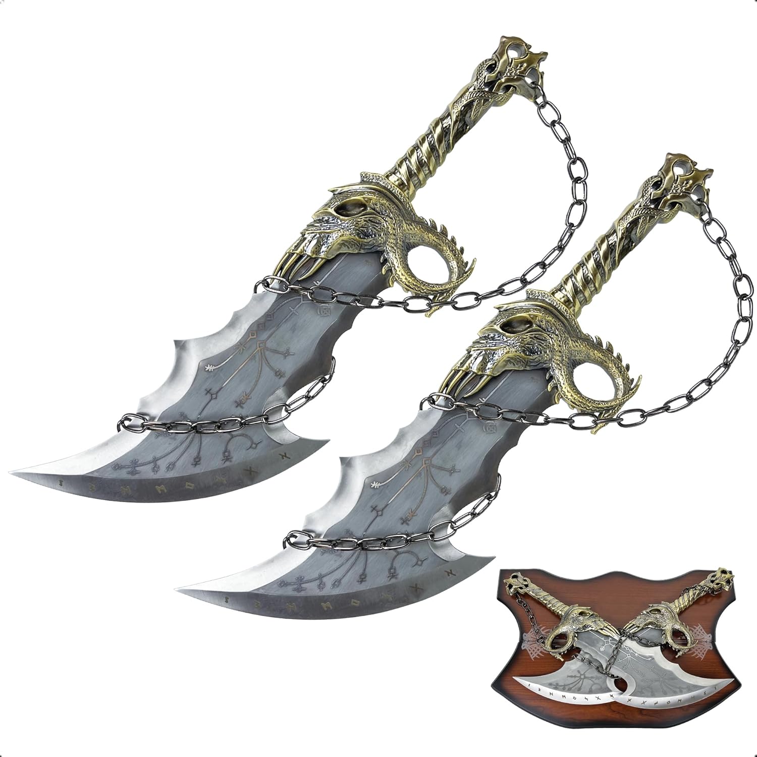 Amazon.com: JYFA 2-piece Kratos Chaos Blade of GOW, copy war game props, cosplay collectible gift