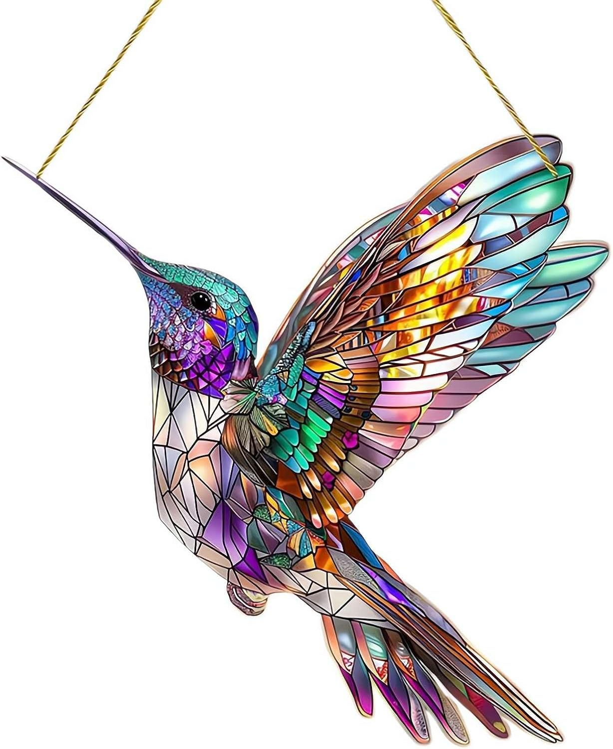 Amazon.com : Hummingbird Suncatchers for Windows Hanging,Acrylic Window ...