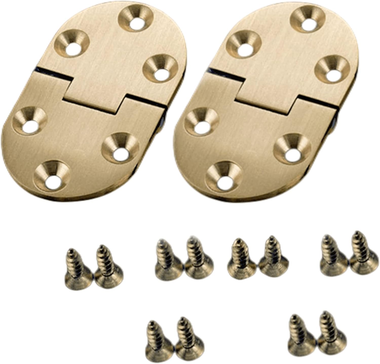 2PC Copper Flap Hinges - 90 Degree Cabinet Hinges for Semicircle & Oval ...