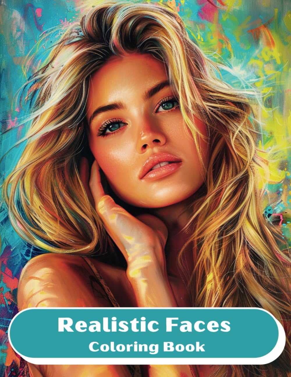 Amazon.com: Realistic Faces Coloring Book: Grayscale Portraits of ...