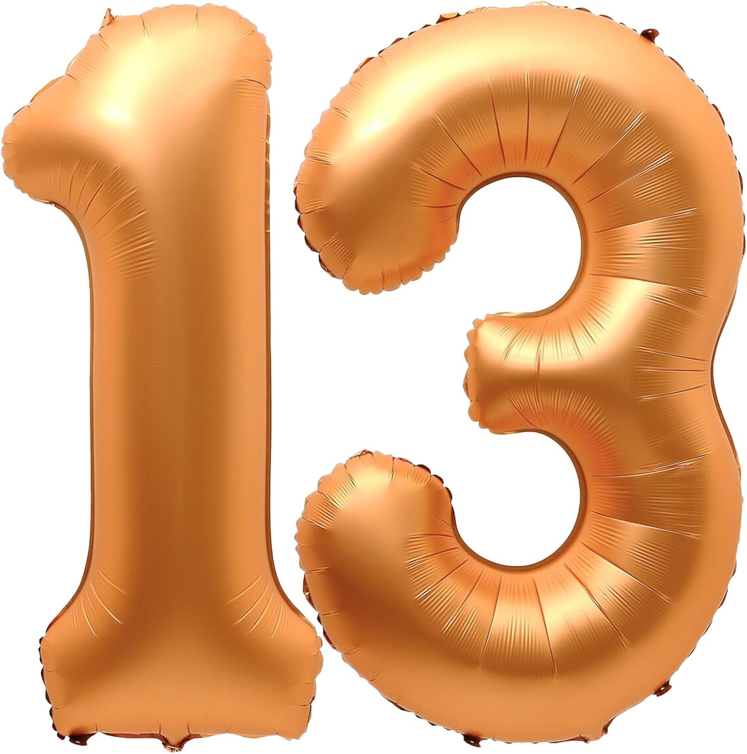 Amazon.com: 13 Balloon Number, 40 Inch Orange Foil Balloons Giant Jumbo ...