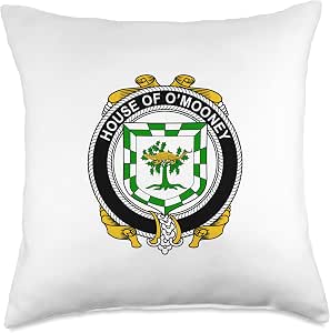 Amazon.com: O'Mooney Coat of Arms - Family Crest Throw Pillow : Home ...