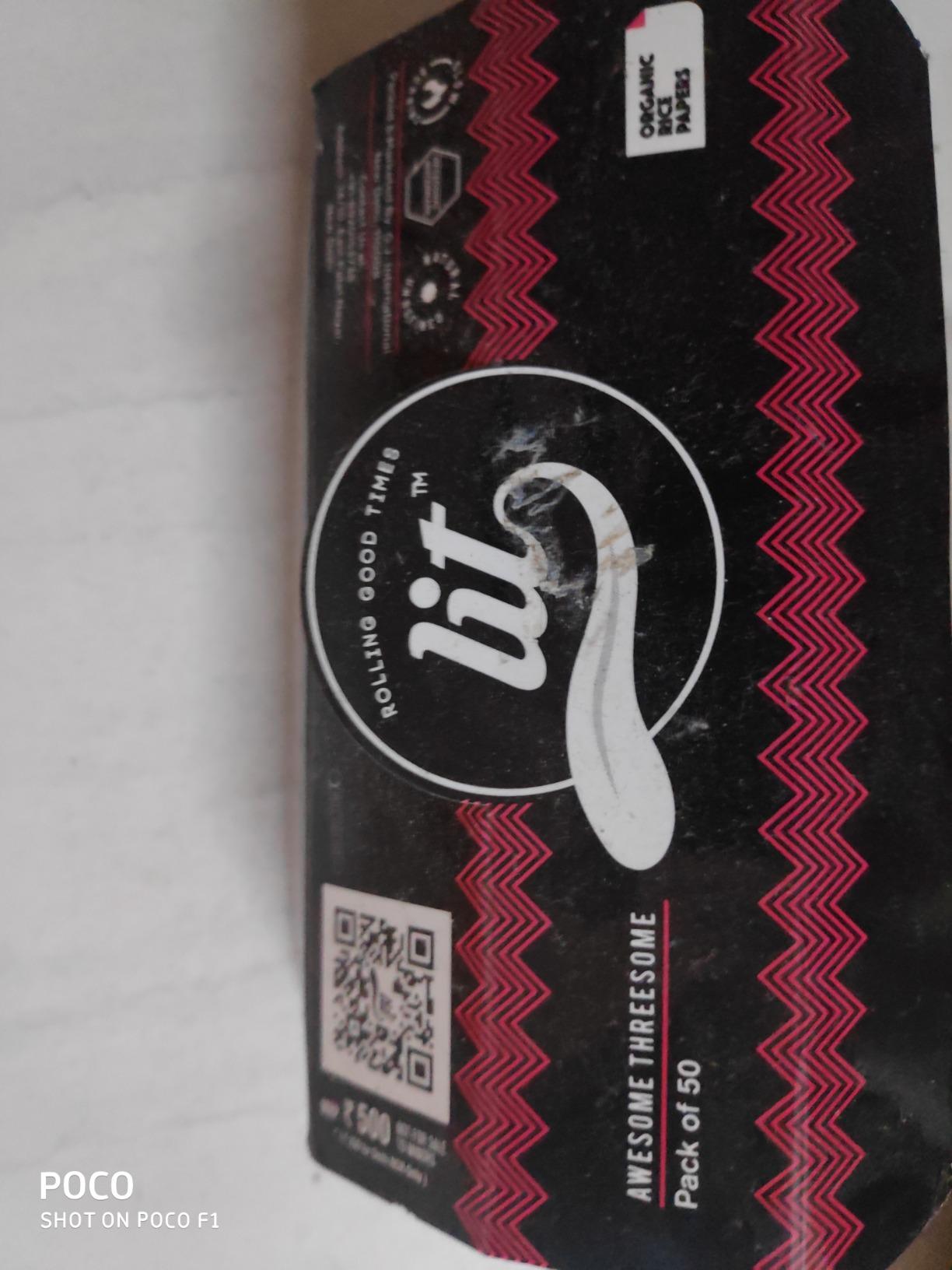 LIT Rolling Paper King Size Awesome Threesome Brown Rice Litting Paper ...