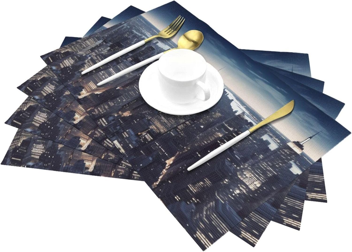 Amazon.com: Placemats Set of 6 PCS Heat Resistant Woven Place Mats for ...