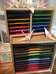 Amazon.com: Origami Paper Case Box Organizer - for 6 inch Square Sheets ...