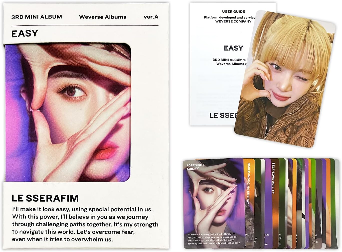 Amazon.com: SOURCE MUSIC Ent. LE SSERAFIM - 3rd Mini Album [EASY ...