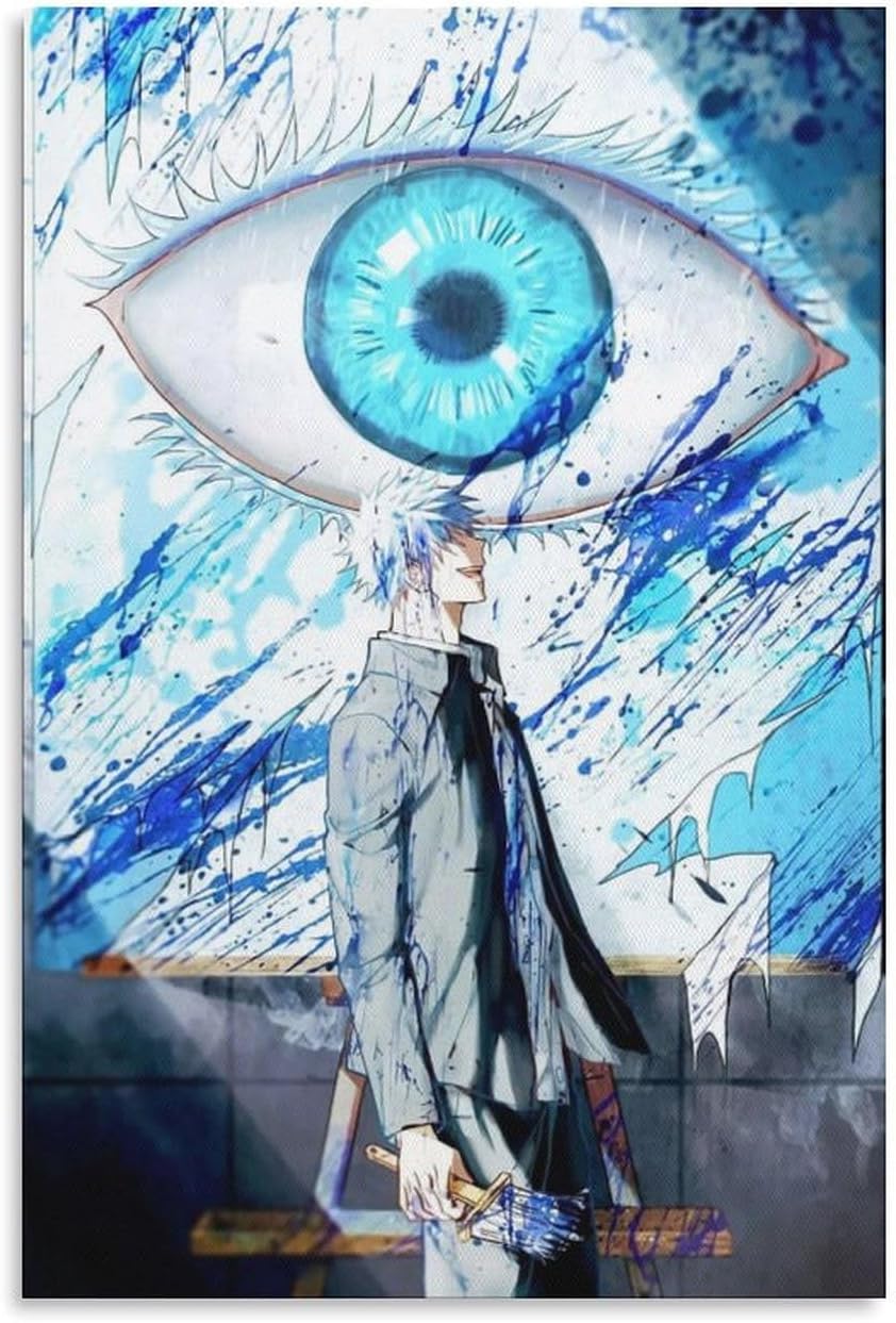 Jujutsu Kaisen Gojo Satoru Invincible Room Aesthetics Posters Canvas ...