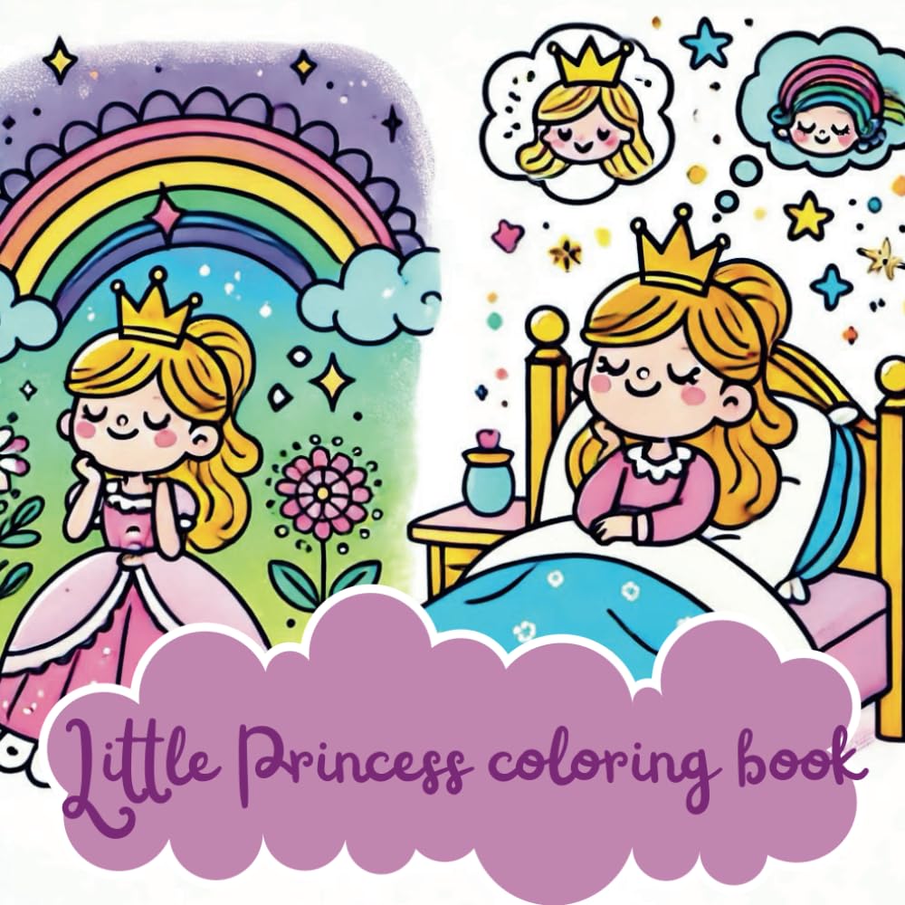 Little Princess coloring book: Baier, Ksenia: 9798328383561: Amazon.com ...