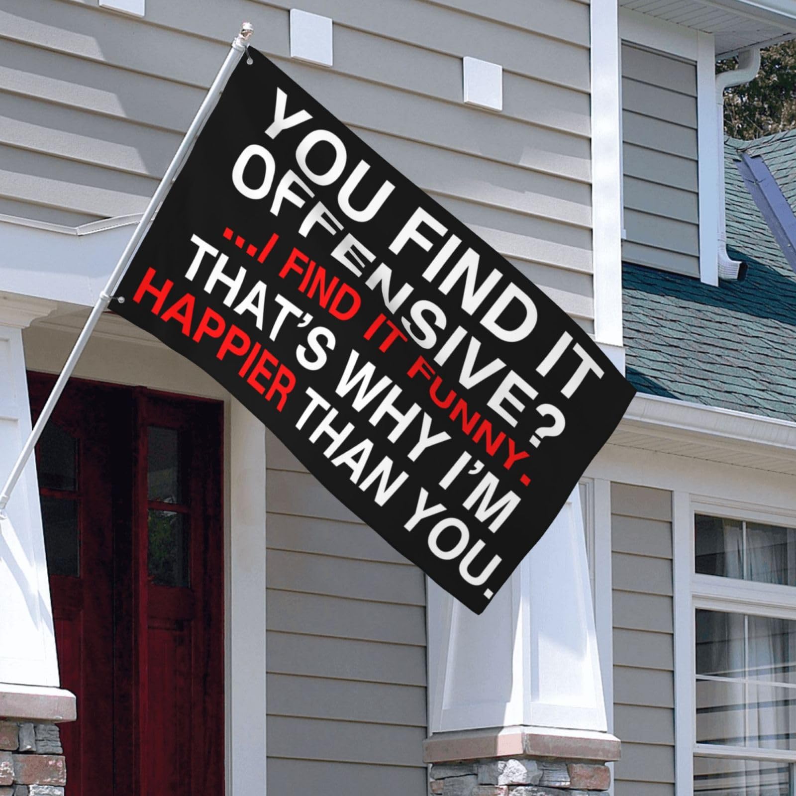 Snapklik.com : You Find It Offensive I Find It Funny Flag 3x5 Ft ...