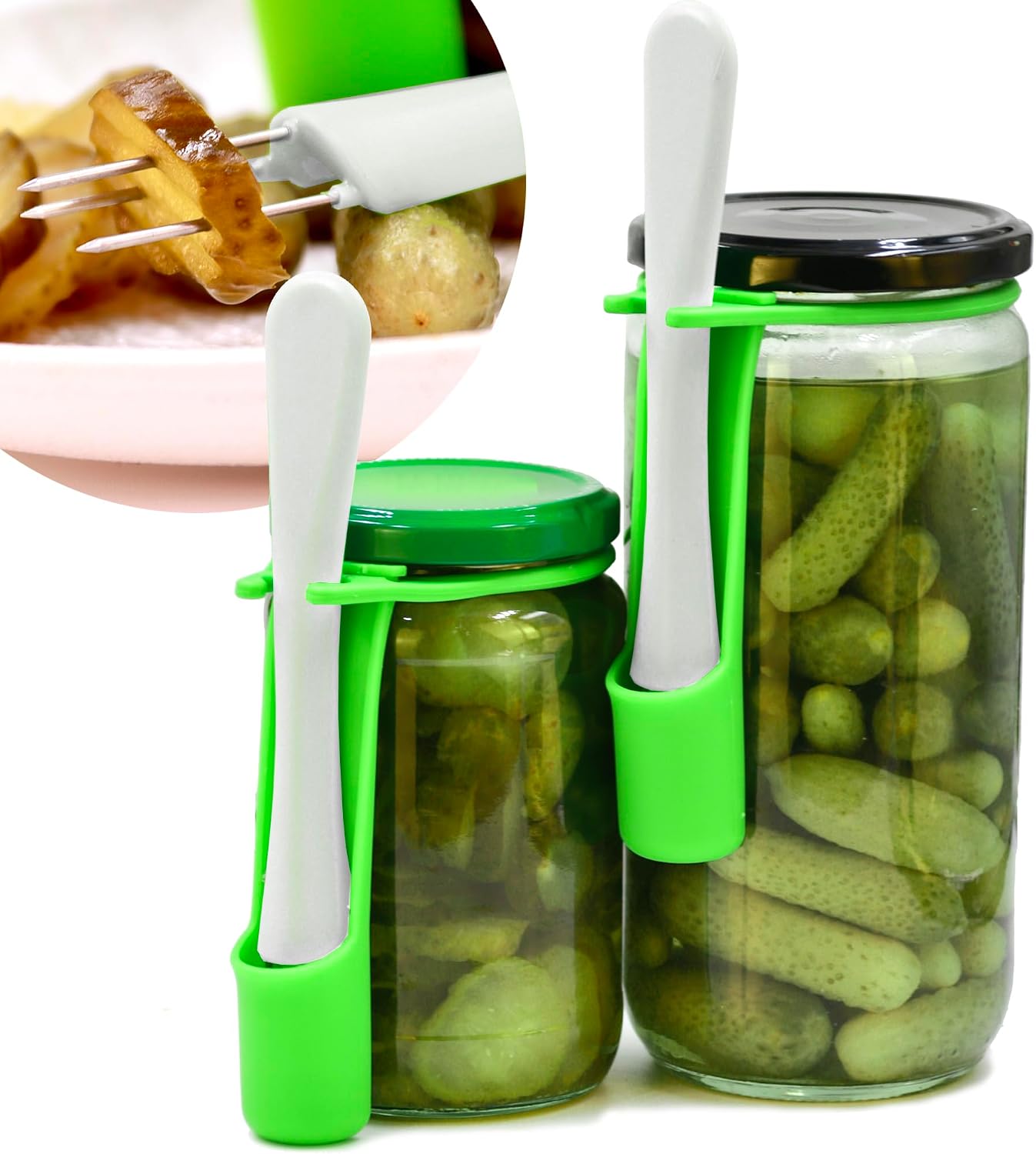 Amazon.com | Fanslgeolsy Stainless Pickle Fork 2 Pack, Grabber Tool ...