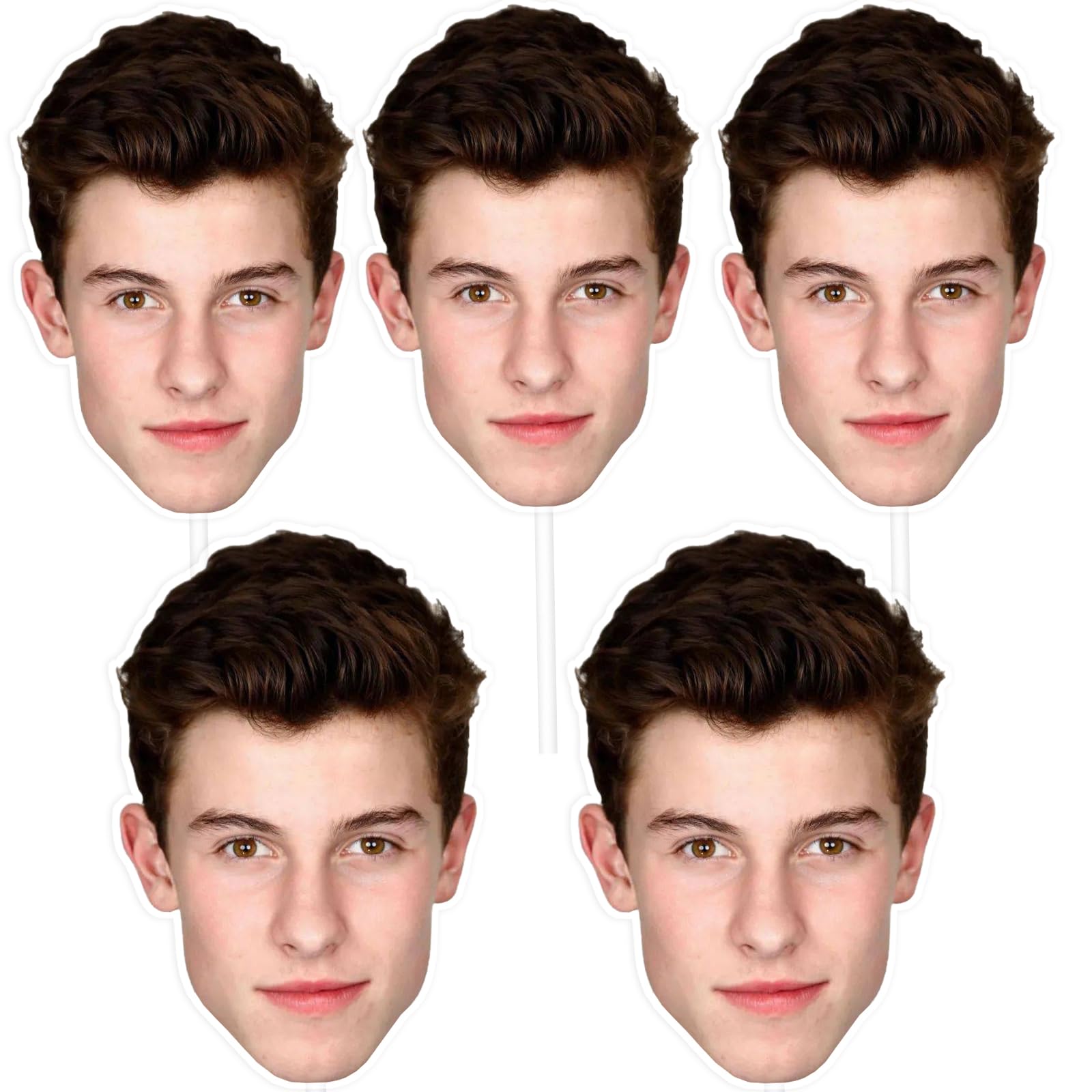 Amazon.com: Head Cutouts on a Stick Custom Face Photo Cutout Fans ...