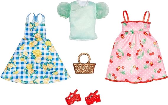 Amazon.com: Barbie Fashions 2-Pack Clothing Set, 2 Outfits for Barbie ...