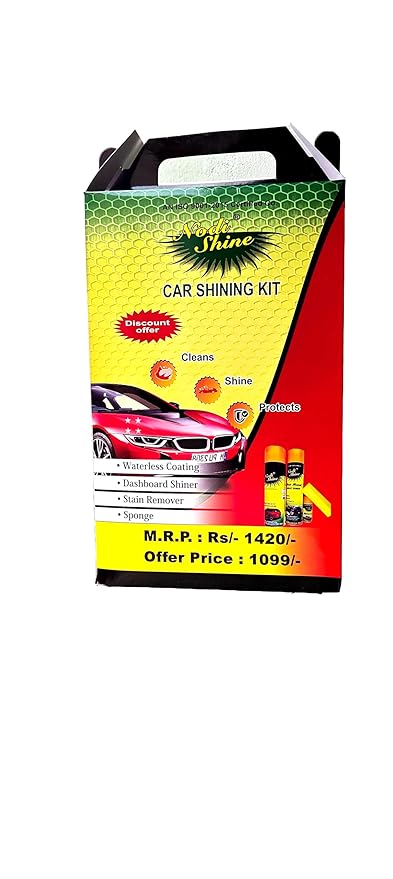 Nodi Shine Car Care Kit, Car Polish, Dashboard/Body Coating & Glass ...