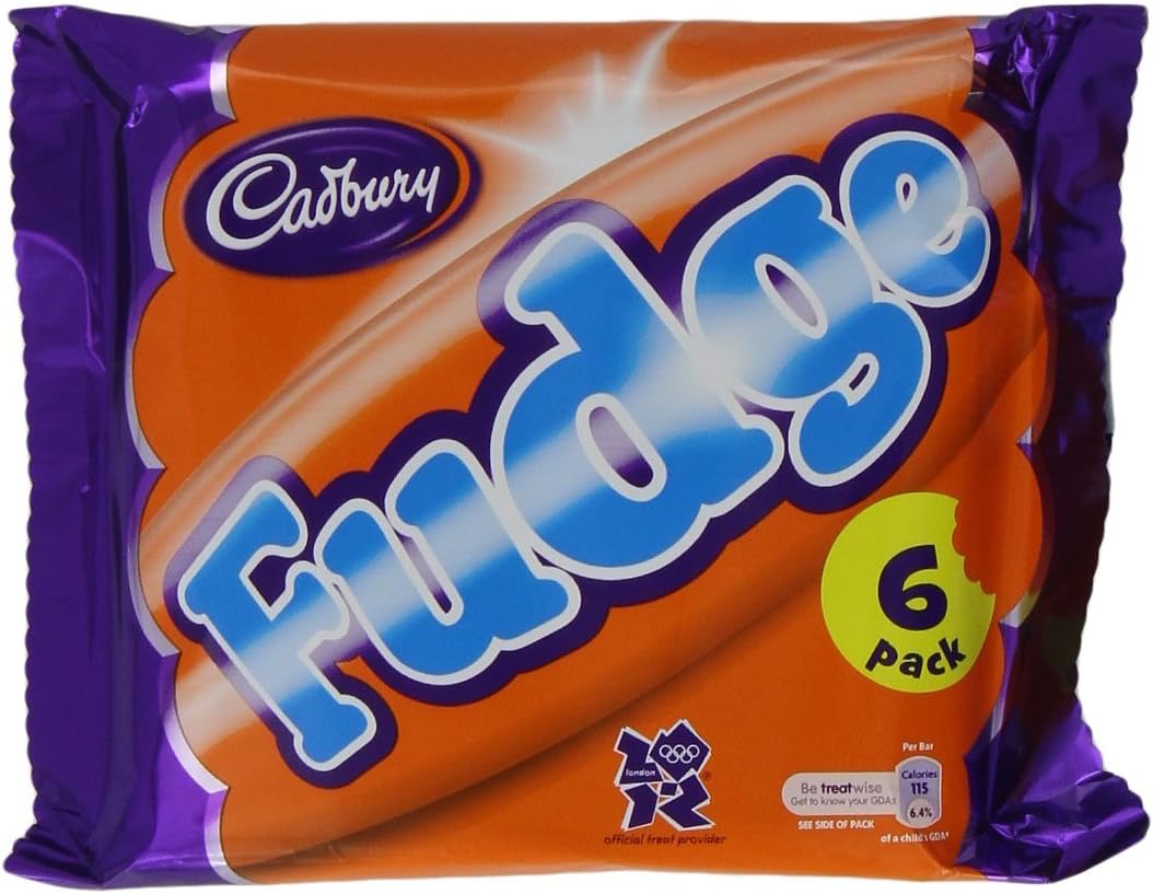 Cadbury Fudge 6 Bars (7 packs of Fudge 6 pack multipack, Total 42 Bars ...