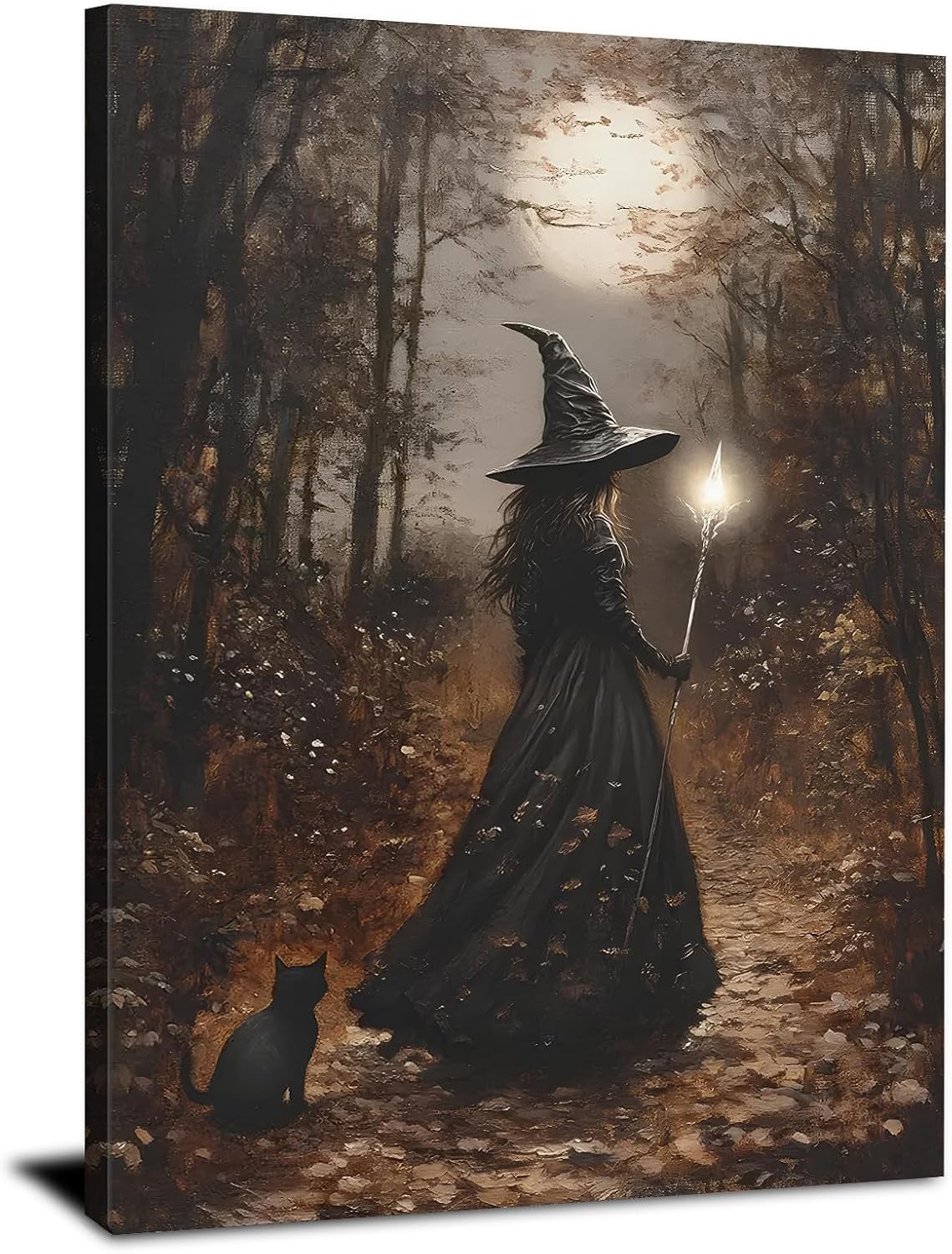 Amazon.com: Halloween Wall Decor Witch Wall Art Creepy Witchy with ...