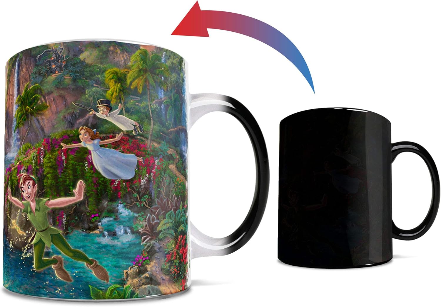 Amazon.com: Morphing Mugs Disney - Peter Pan - Neverland - One 11 oz ...