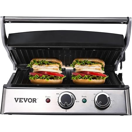 Amazon.com: VEVOR Electric Contact Grills, 1500W Indoor Countertop ...