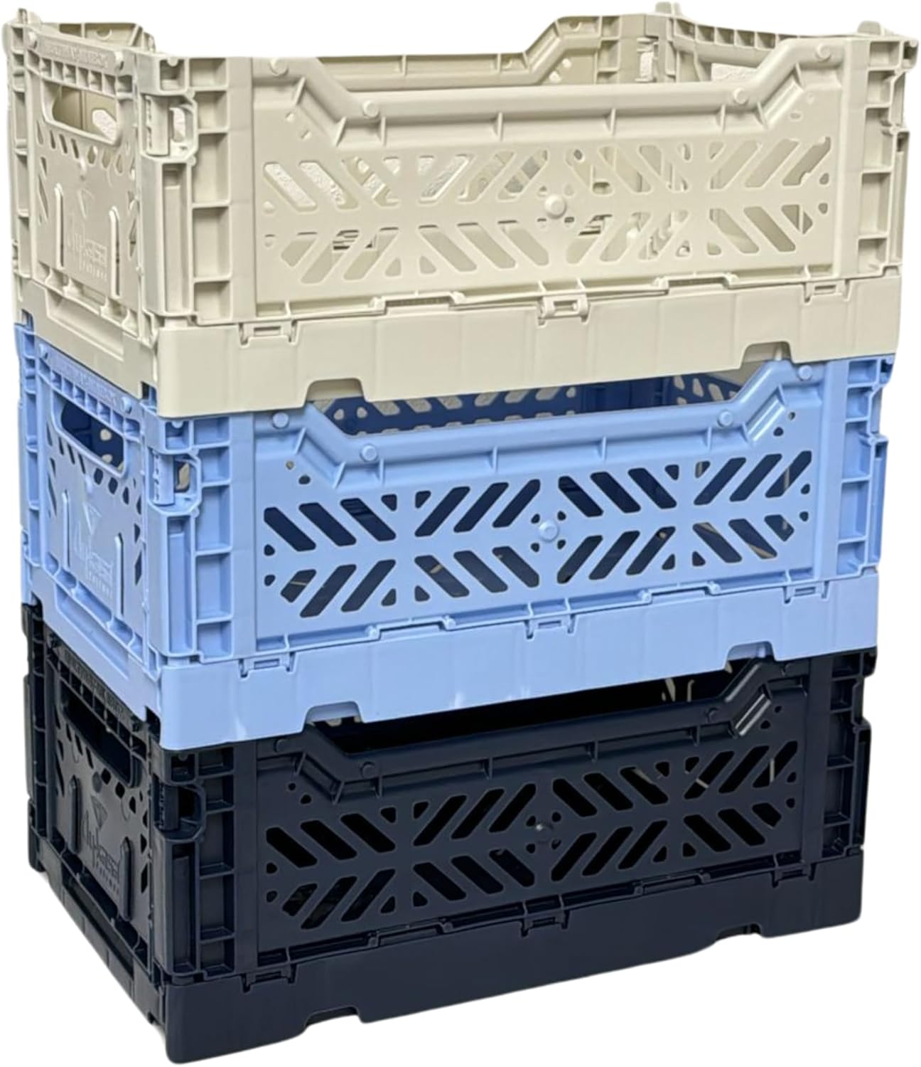 Amazon.com : Collapsible Storage Box, Foldable Crate Organizer Bin with ...