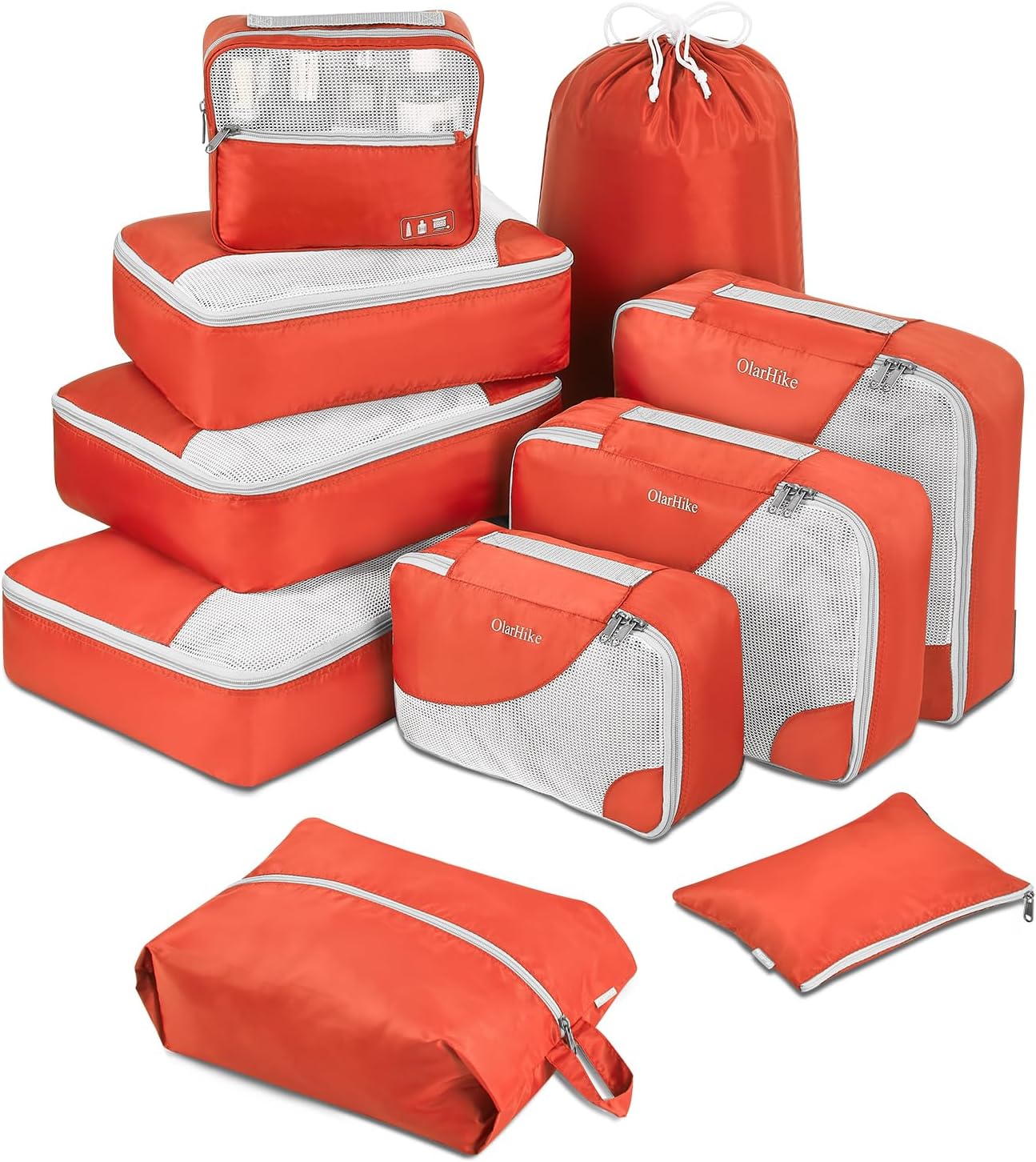 Amazon.com: ALL INCLUDED 10 Set Durable Packing Cubes for Suitcases ...