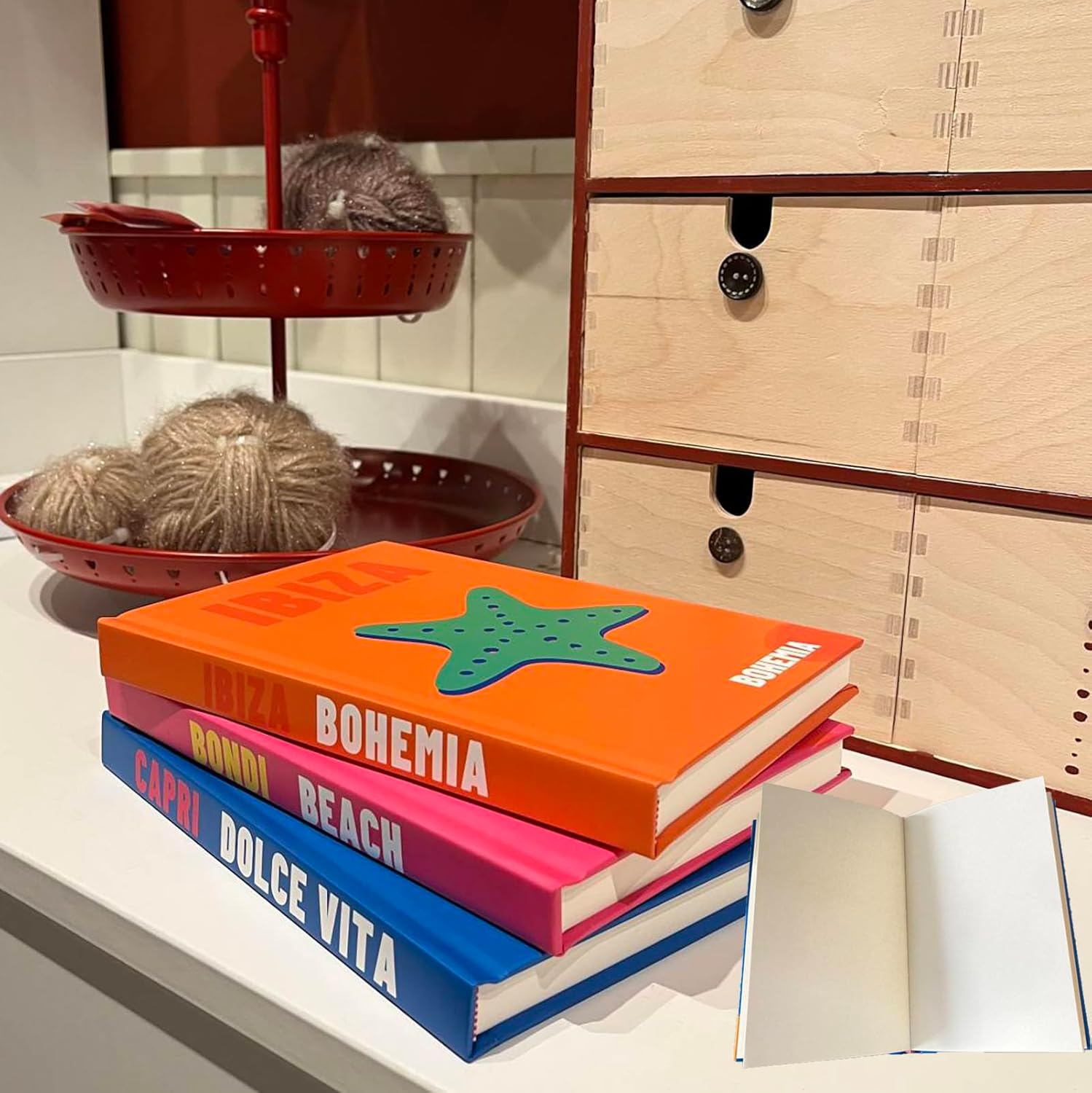 Amazon.com: Hfpengzan 3Pcs Preppy Decorative Books Fake Books, Preppy ...