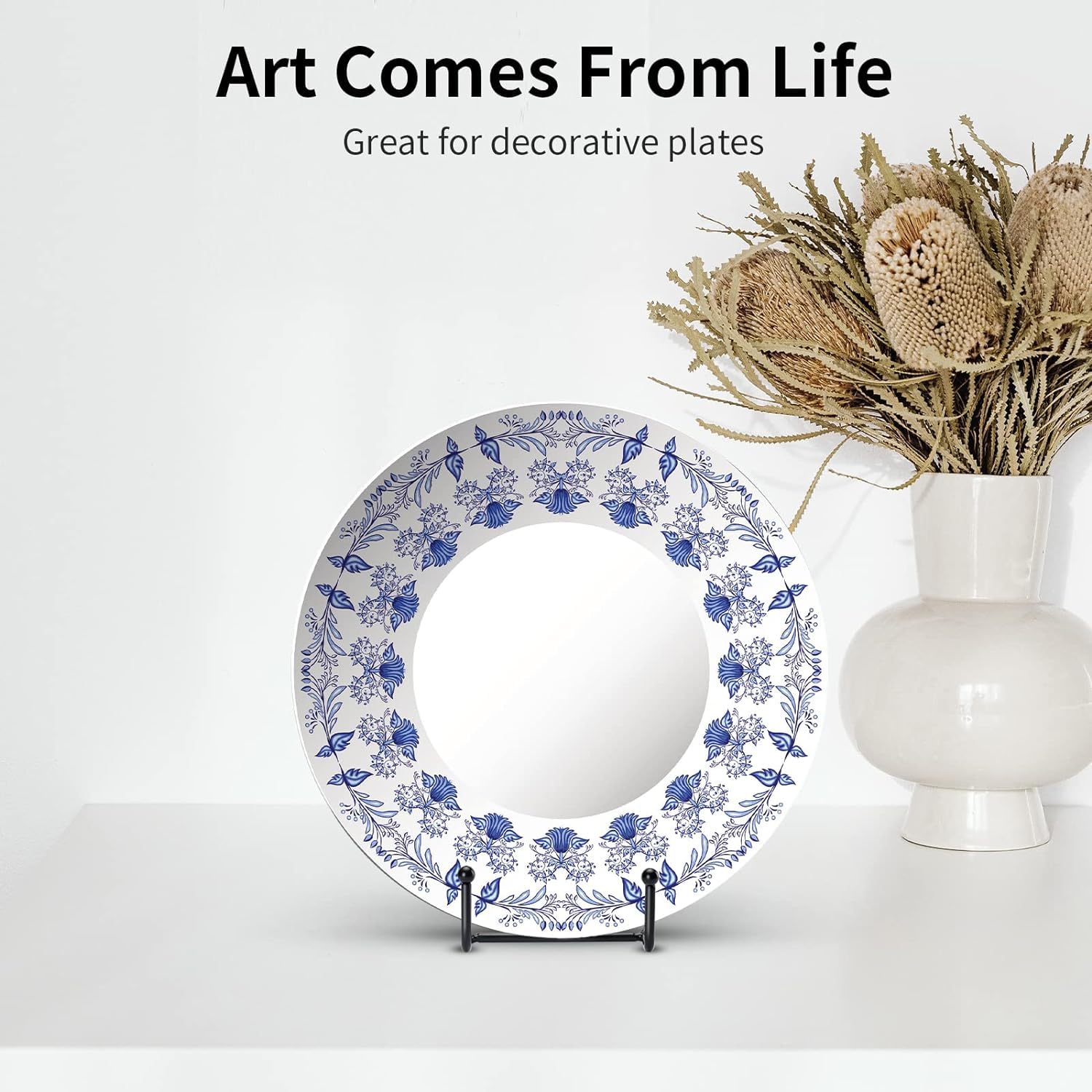 Snapklik.com : 3 Pack 6 Inch Plate Stands For Display, Twisted Metal ...