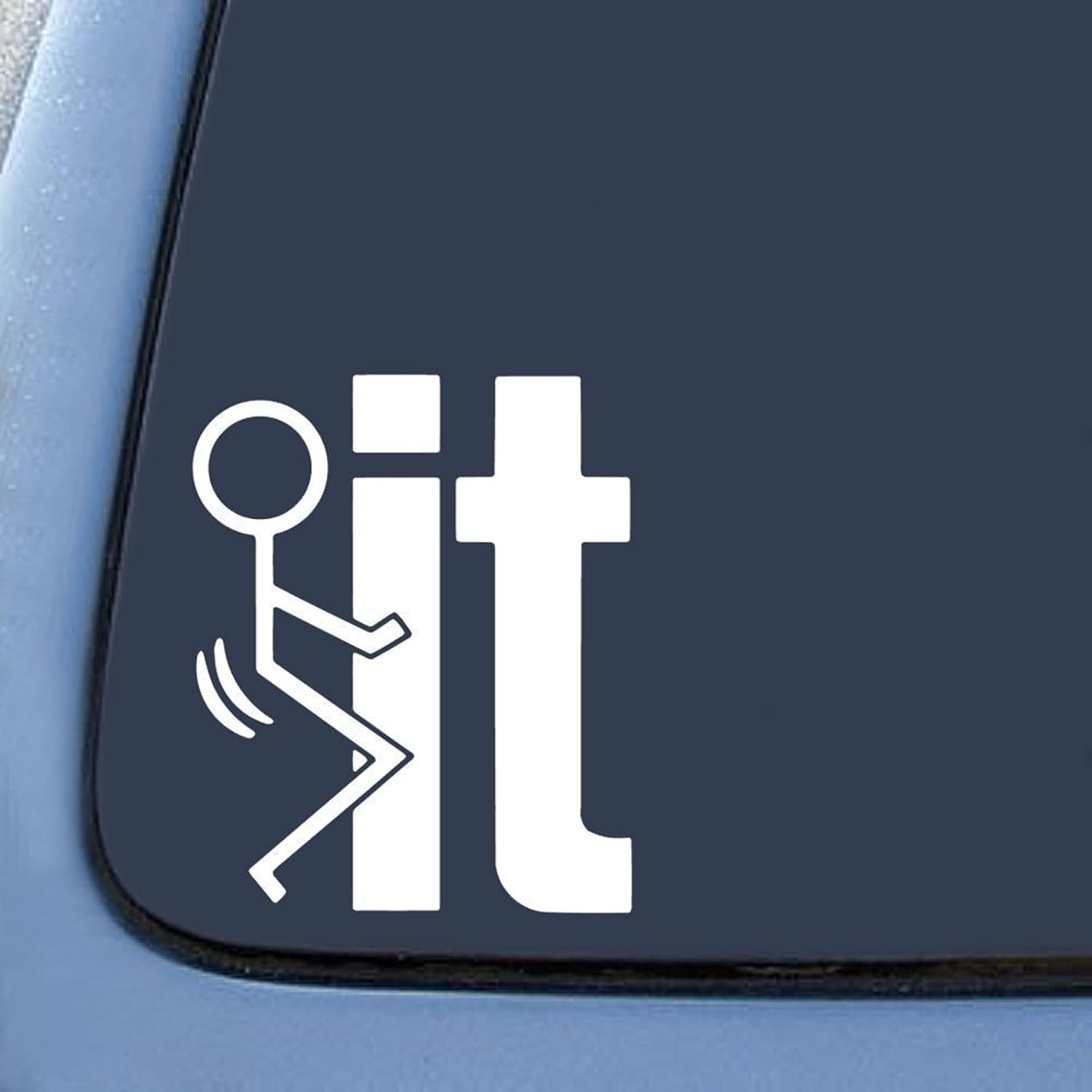 Fusion Graphix IT Funny JDM Car Sticker - White : Amazon.in: Car ...