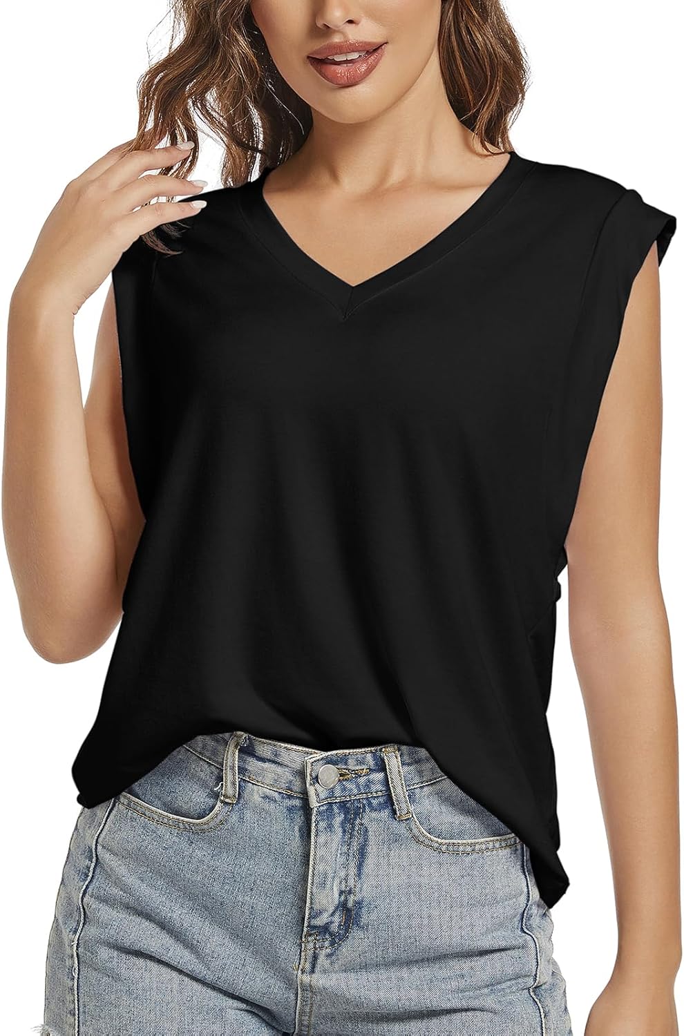 Womens Tank Tops Summer Sleeveless Tank Tops for Women 2024, Trendy ...