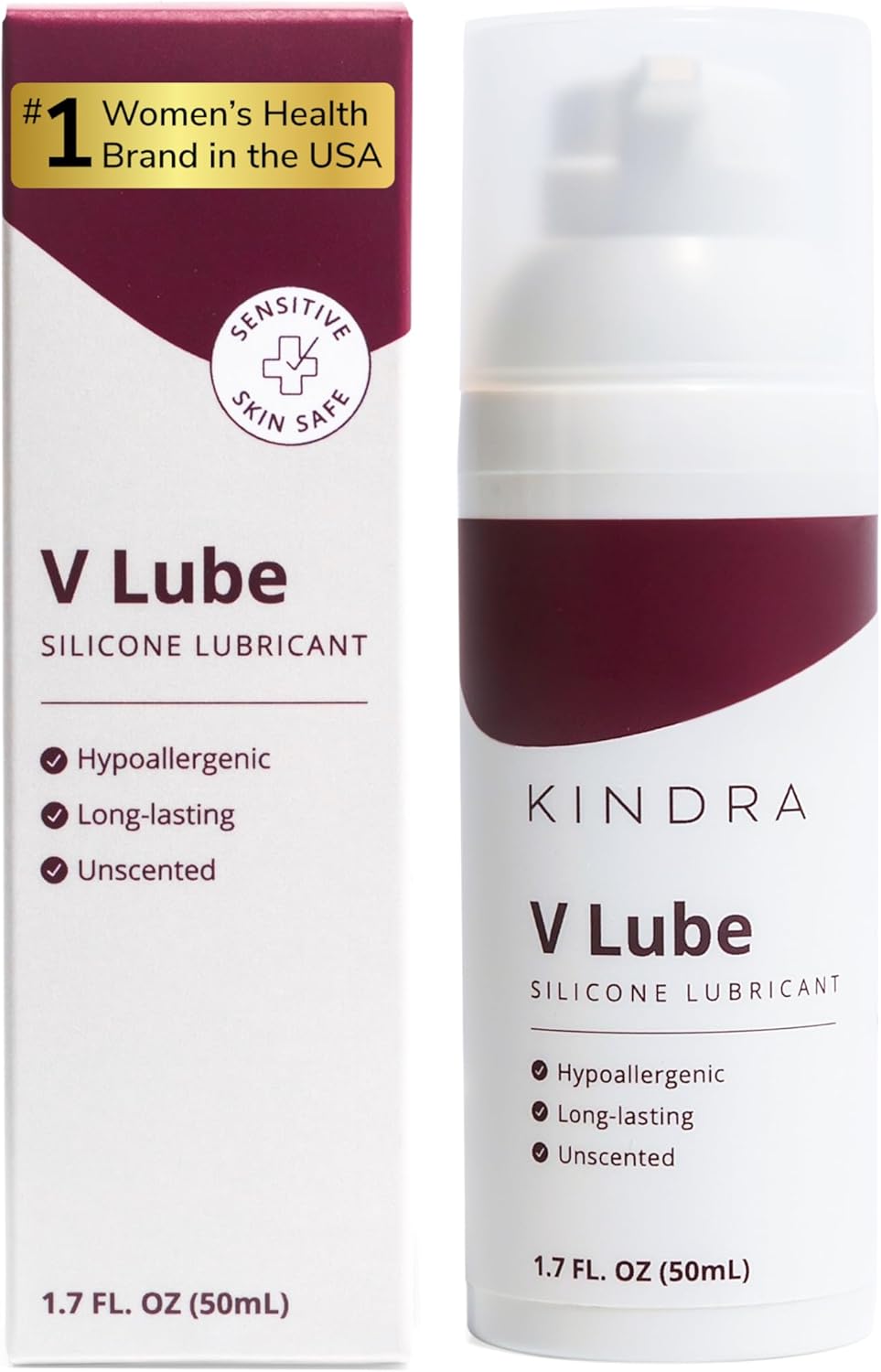 Amazon.com: Kindra V Lube Silicone Base Personal Lubricant - Long ...