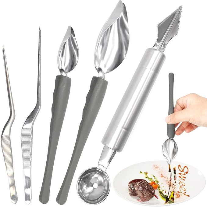 Amazon.com: 5 Pieces Culinary Drawing Decorating Spoon Set, Drizzle ...