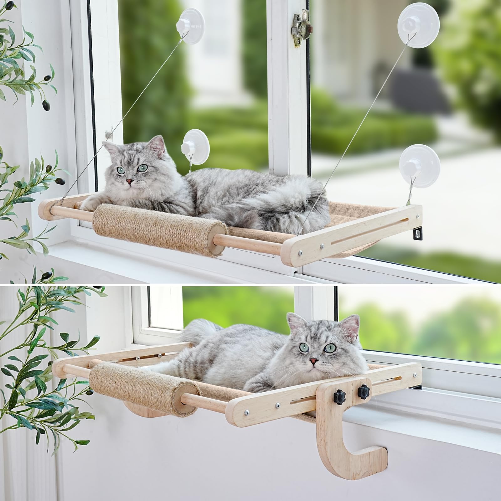 Amazon.com : Fuzzymilky Cat Perch for Window - Clear Cat Perch - Cat ...