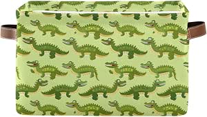 Amazon.com: ALAZA Green Crocodile Animal Foldable Storage Box Storage ...