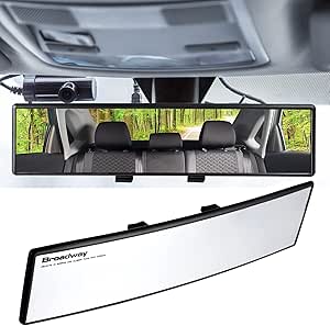 Amazon.com: Ettonsun 11.8" Panoramic Rear View Mirror HD Rearview ...