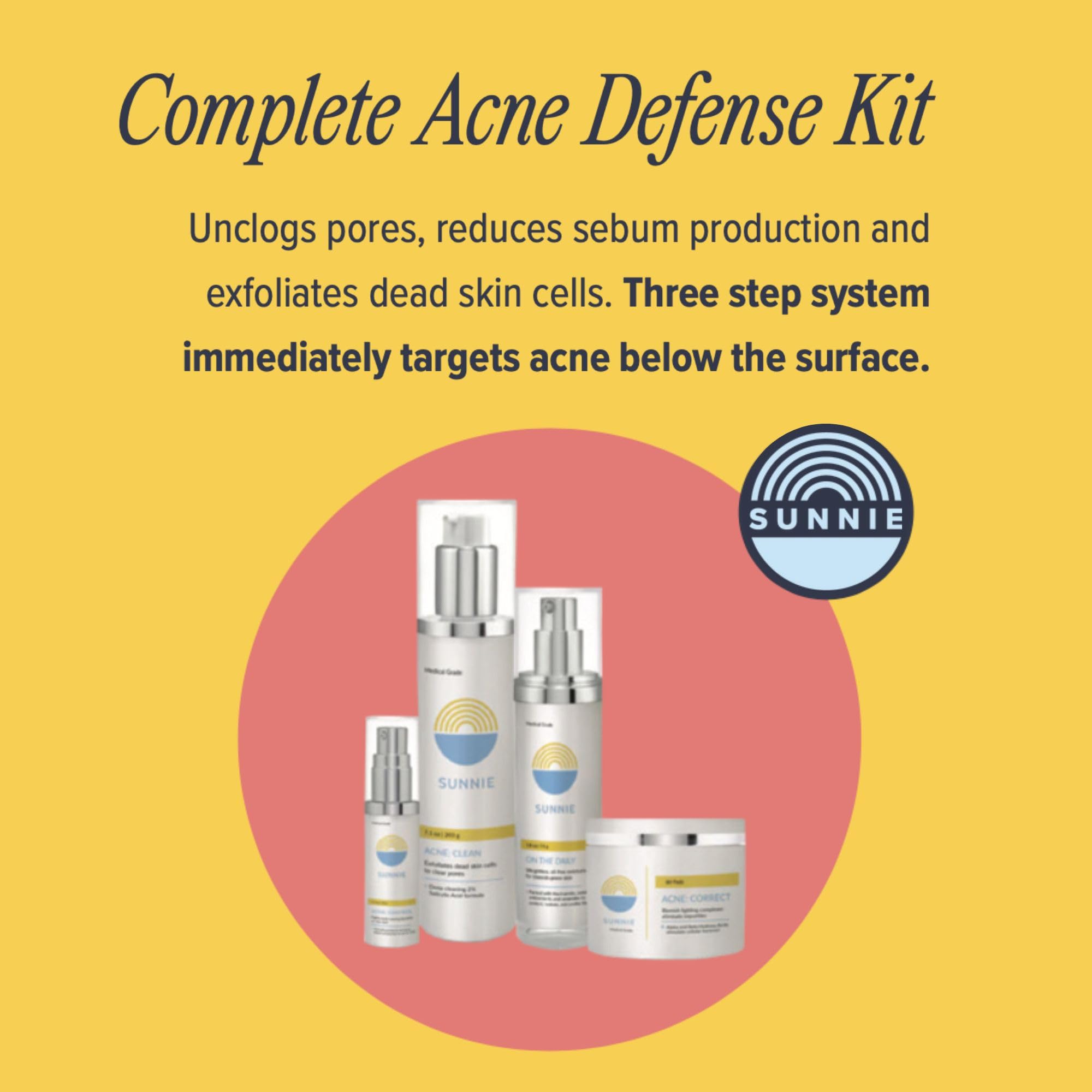 Snapklik.com : Acne Defense Kit - 4 Step Advanced Skincare Treatment ...