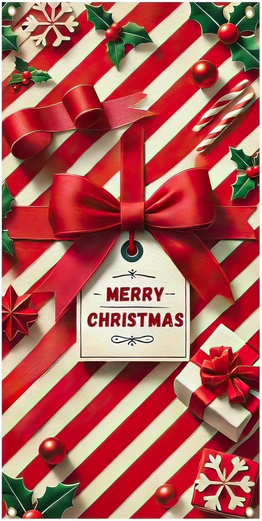 Amazon.com: Wollmix Red Christmas Door Decorations - 72.8 x 35.4 Inch ...