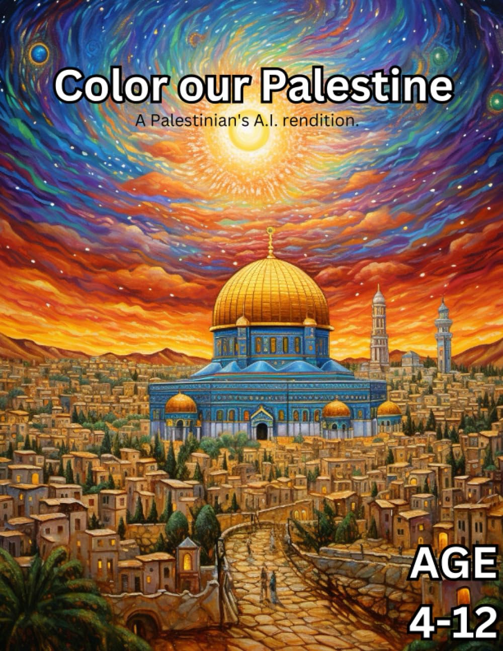 Color Our Palestine: Palestinian Coloring Book for Kids Age 4-12 ...