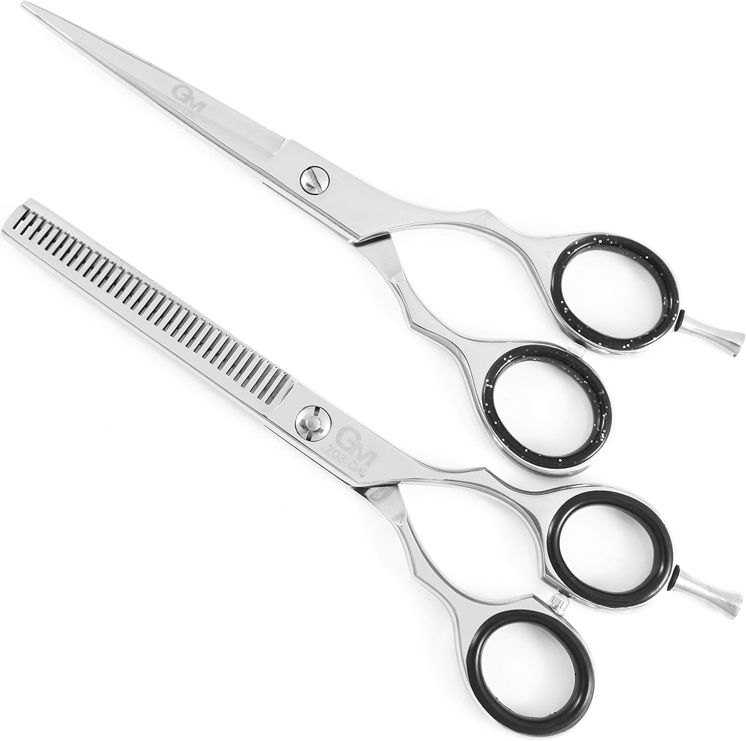 Professional Barber Scissors (2 Pieces) – | Stainless Steel Sharp ...