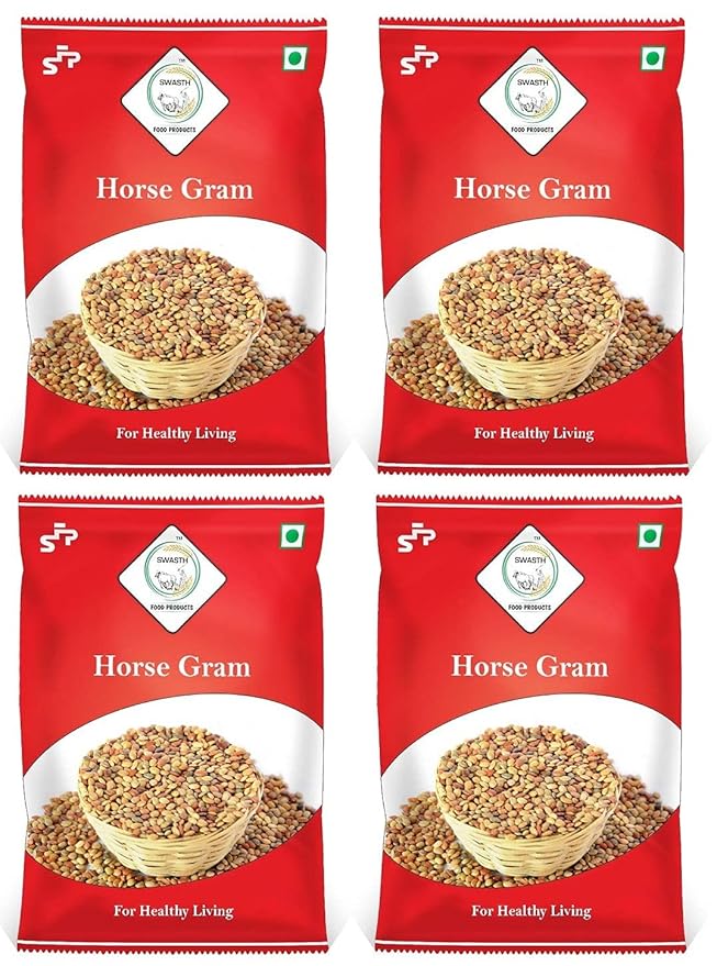 SWASTH Unpolished and Natural Horsegram 04Kg Pack of 4-1Kg Each (Other ...