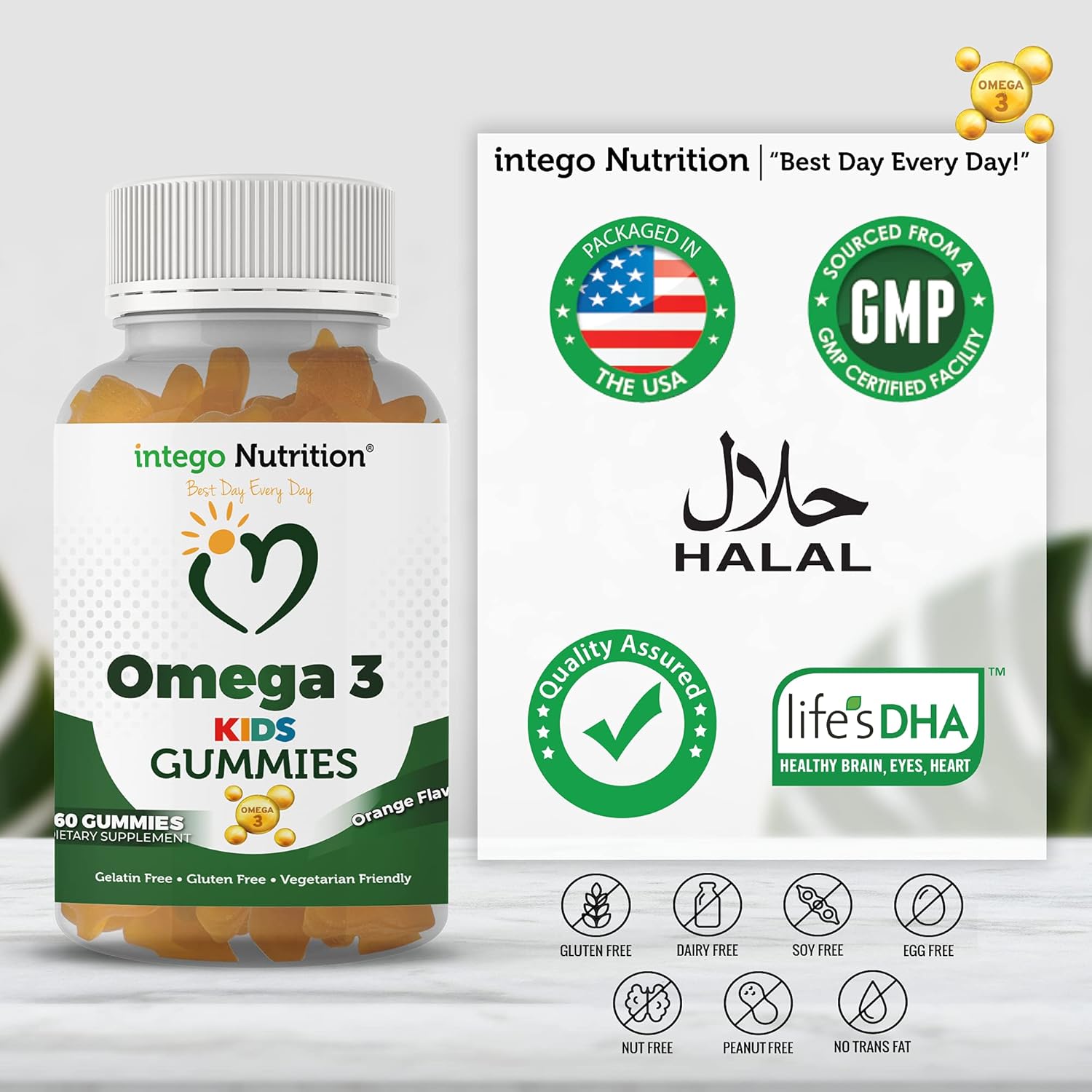 Gomitas Omega 3 para niños gomitas veganas con DHA y ácidos grasos de ...