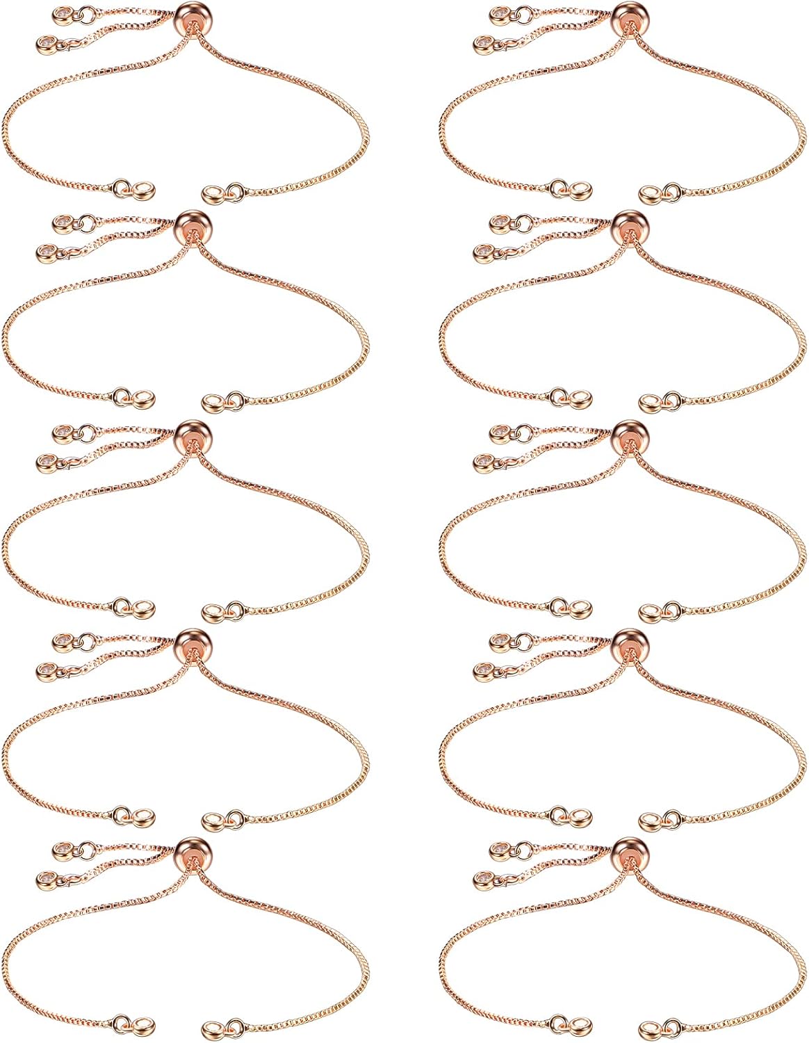 Amazon.com: 10 Pieces Adjustable Slider Bracelet Adjustable Bracelet ...