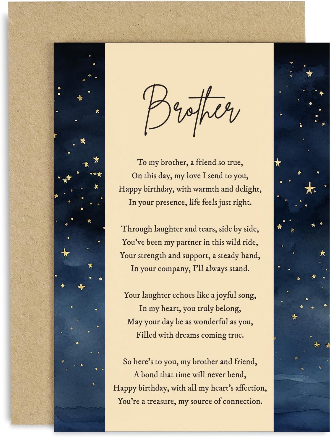 Amazon.com : Old English Co. Birthday Card for Brother - Male B'day ...