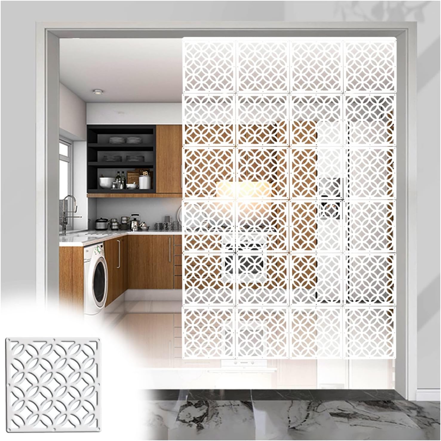 Amazon.com - GOCHUSX Hanging Room Divider Panels, PVC Screen Panel ...
