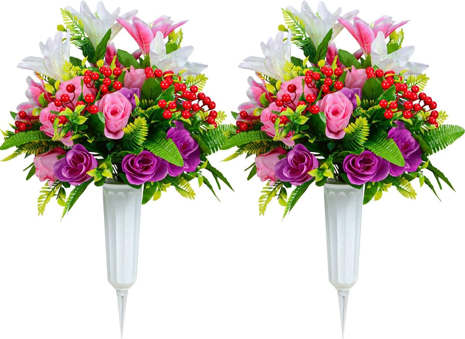 Amazon De Sifoel Künstliche Friedhof Blumen Künstliche Grab Memorial