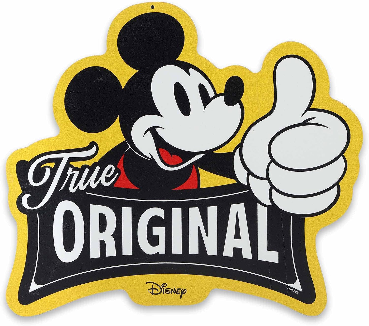 Amazon.com: Disney Mickey Mouse True Original Thumbs Up Metal Sign ...