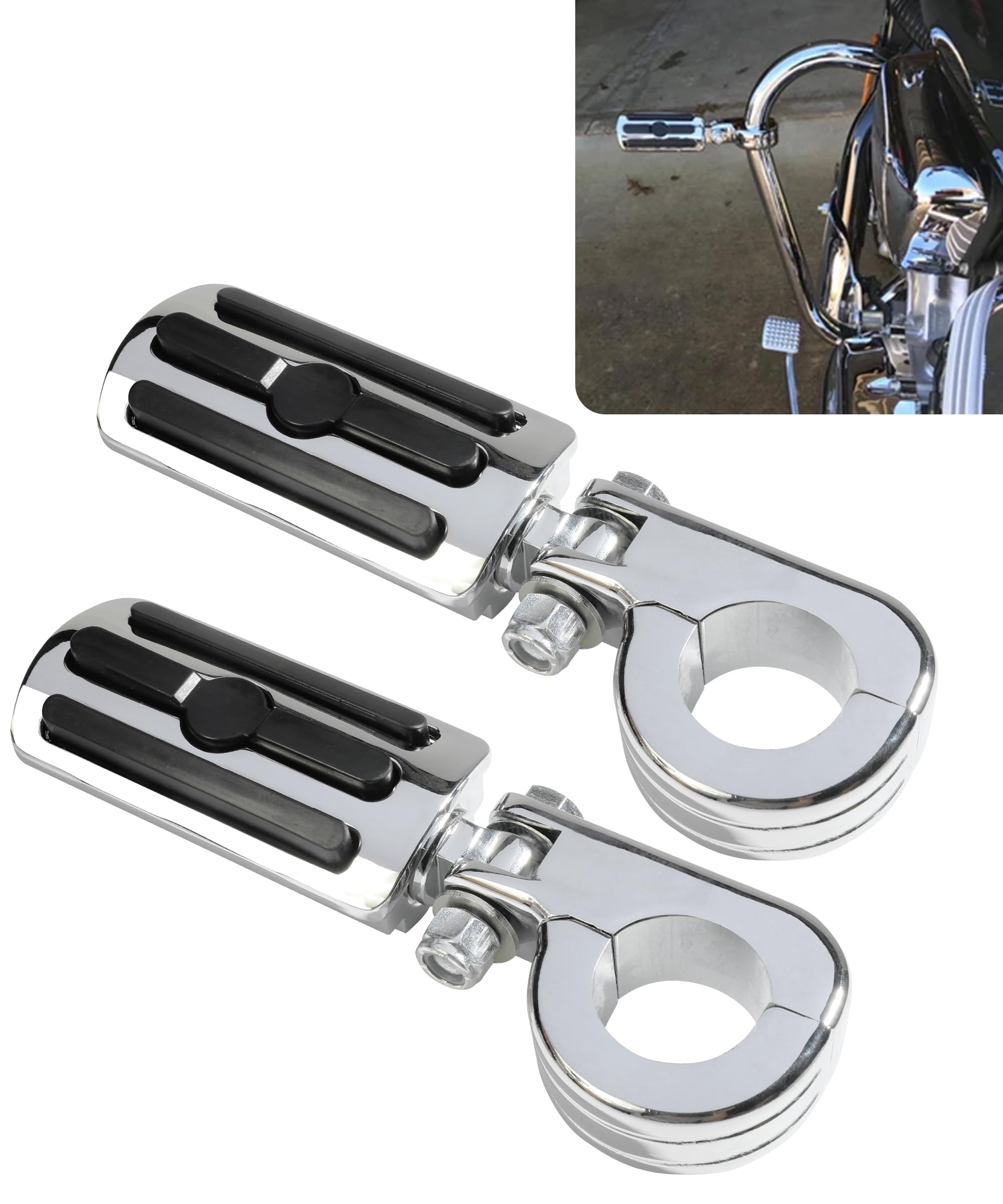 Amazon.com: UBOG Highway Pegs,Motorcycle Foot Pegs,Car Accessories 1-1/ ...