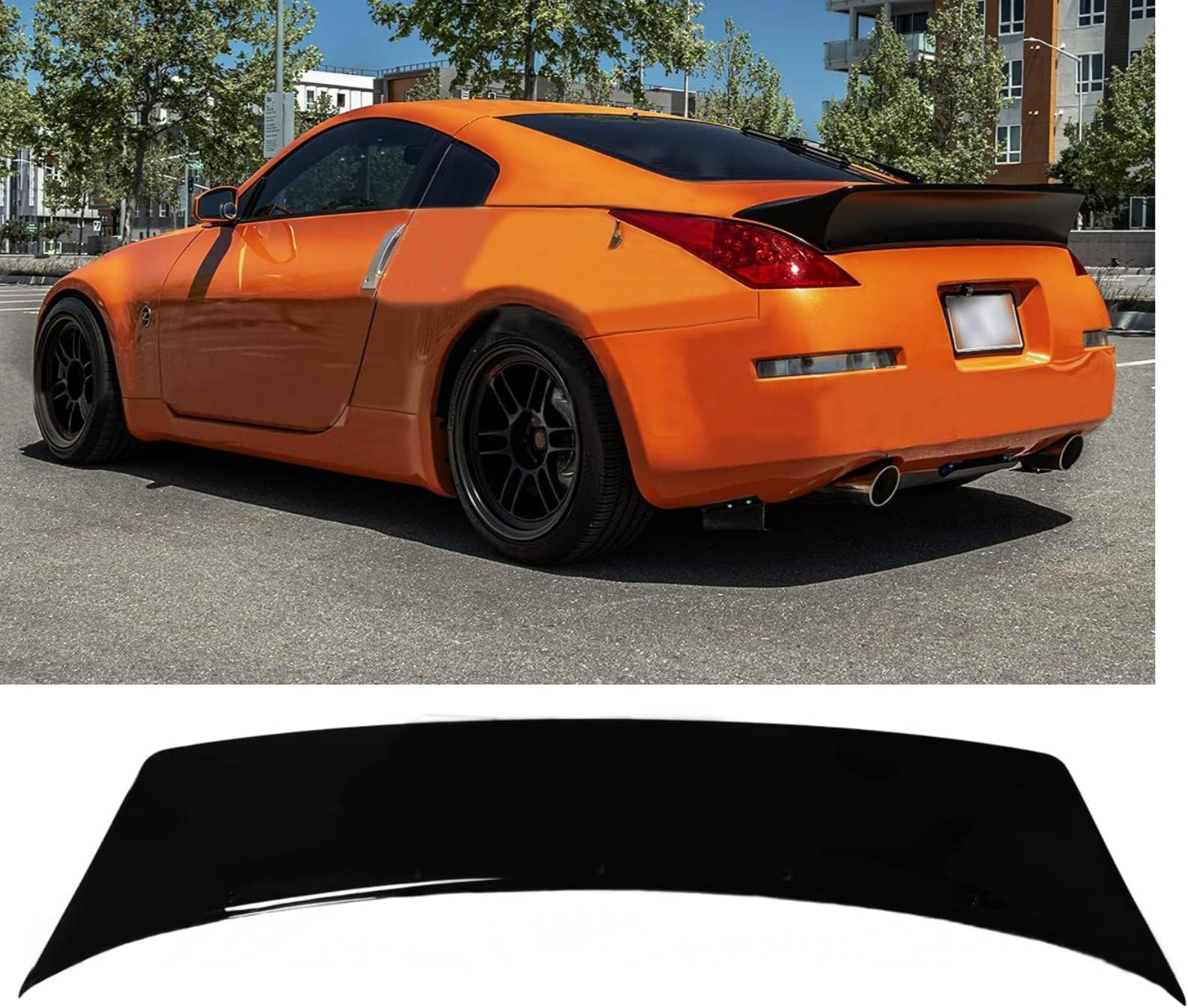 Amazon | CARIG トランクスポイラー 日産 フェアレディZ Z33 HZ33 型 リアスポイラー リアウイング リアアンダースポイラー 2002年～2008年1月 車種専用 ABS ...