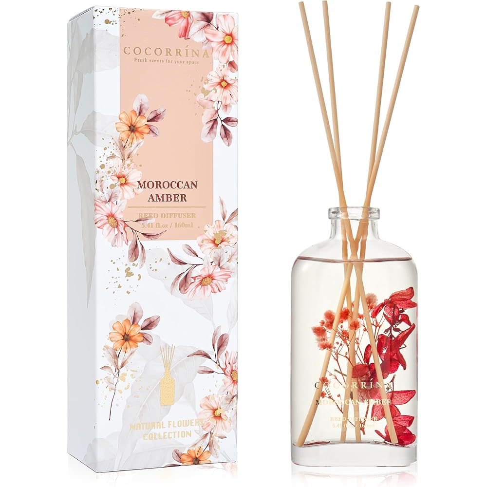 $4/mo - Finance COCORRÍNA Reed Diffuser - Moroccan Amber 5.41 oz Flower ...